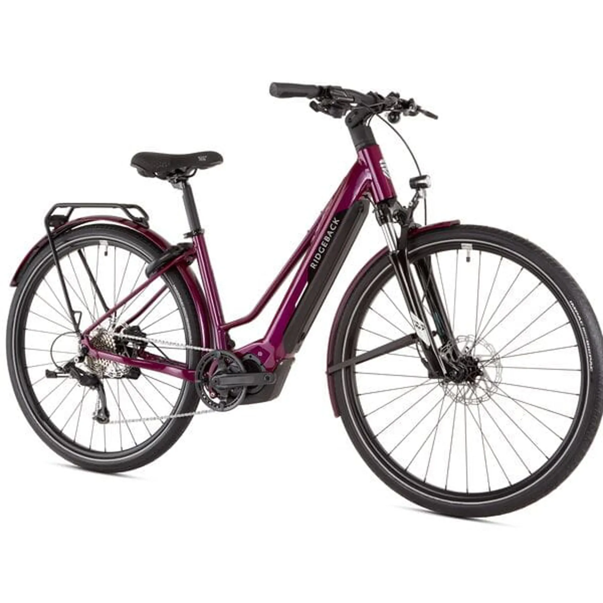 Ridgeback Advance 2W 504wh Electric Bike in Purple